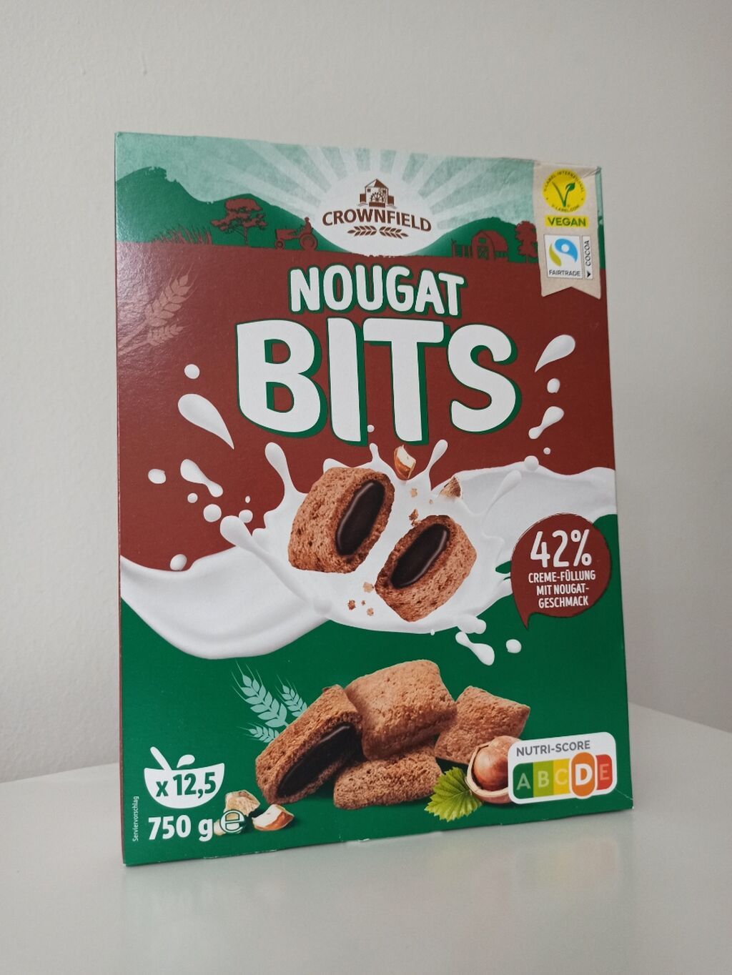 Crownfield Nougat Bits, hrskave žitarice punjene kremom od nugata