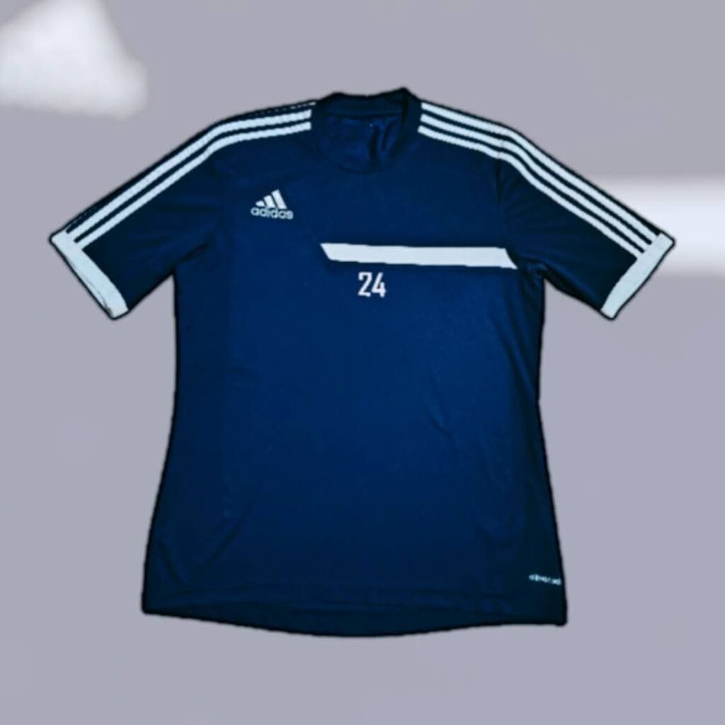 Adidas fudbalski dres – tamnoplava, kratki rukavi, Climacool