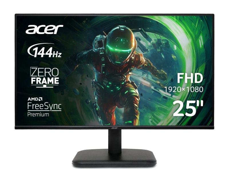 ACER 24.5 inča EK251QP6BI FHD 1920×1080 IPS 144Hz FreeSync gaming monitor