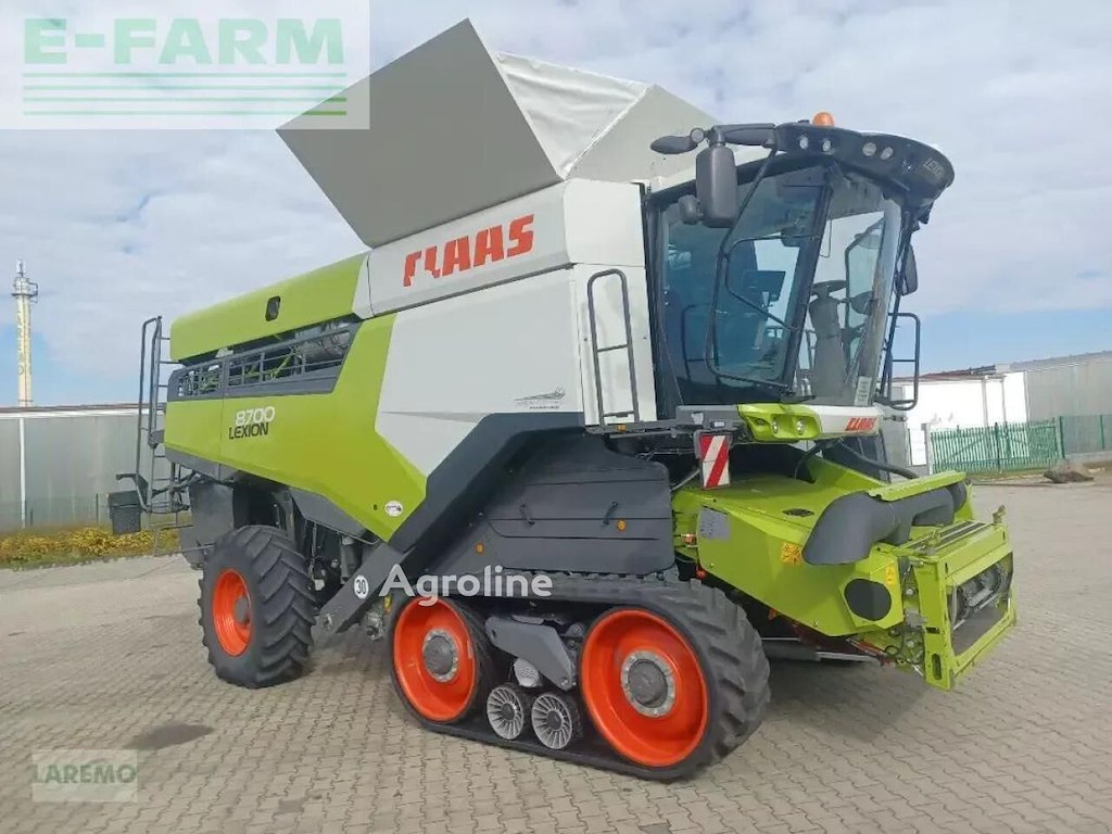 Claas lexion 8700 tt terratrac + v 1080 kombajn za žito