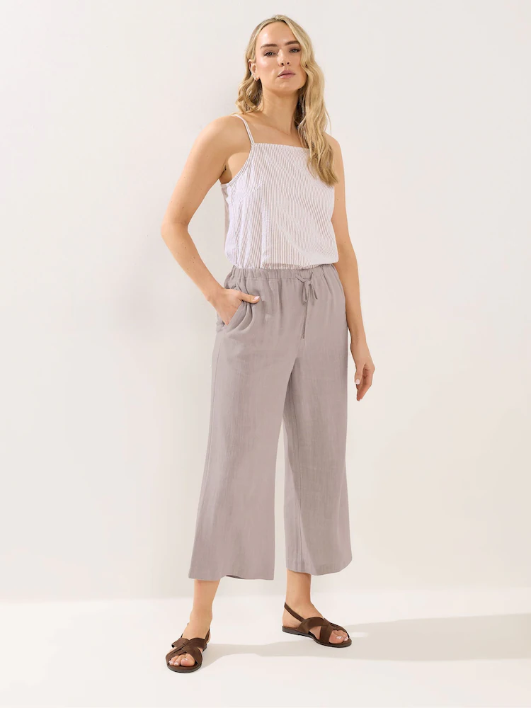 Neutralna boja - Long Tall Sally Laneno platno Pantalone
