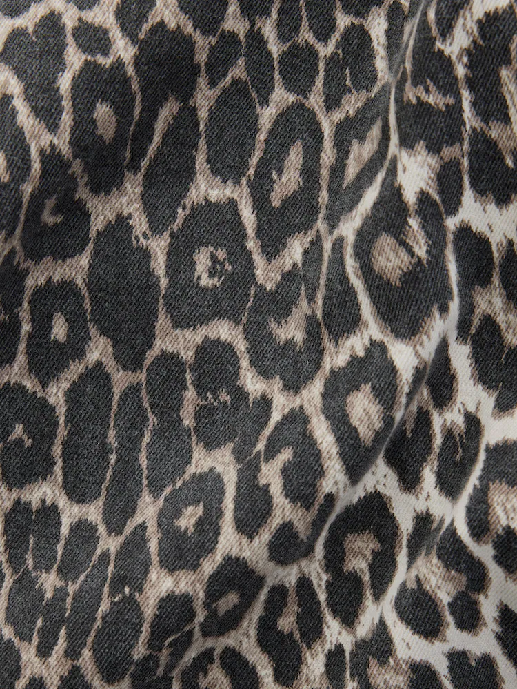 Leopard Print - Pantalone širokih nogavica Farmerke