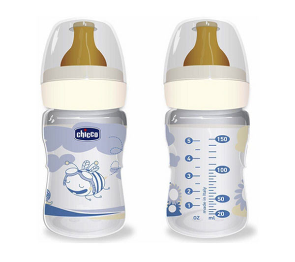 Chicco plastična flašica sa kaučuk cuclom 150ml 6005200