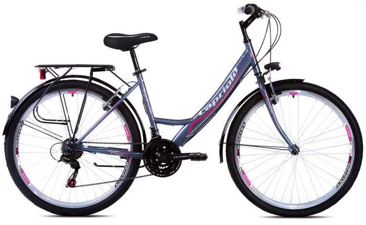 Bicikl Capriolo Metropolis Lady 26/18HT siva pink 914401-17