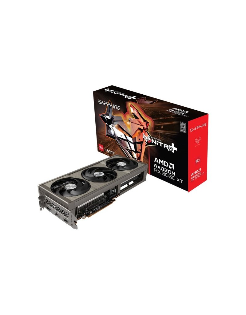 SAPPHIRE AMD Radeon RX 9060 XT 16GB 128bit NITRO+ RX 9060 XT GAMING OC 16GB (11350-01-20G)