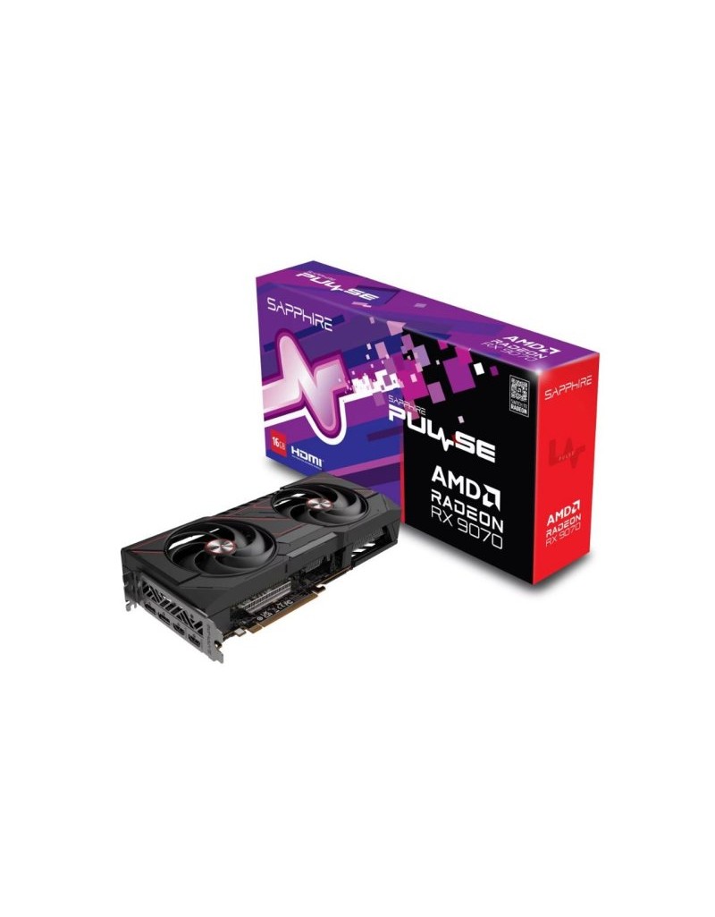 SAPPHIRE AMD Radeon RX 9070 16GB 256bit PULSE RX 9070 GAMING 16GB (11349-03-20G)