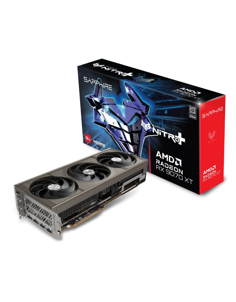 SAPPHIRE AMD Radeon RX 9070 XT 16GB 256bit NITRO+ RX 9070 XT GAMING OC 16GB (11348-01-20G)