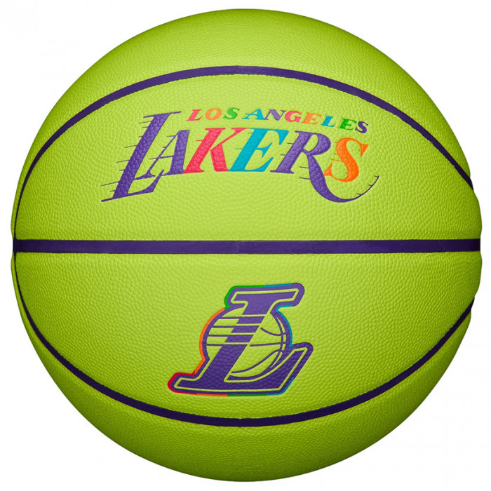 Los Angeles Lakers Wilson NBA Team Neon košarkaška lopta 7