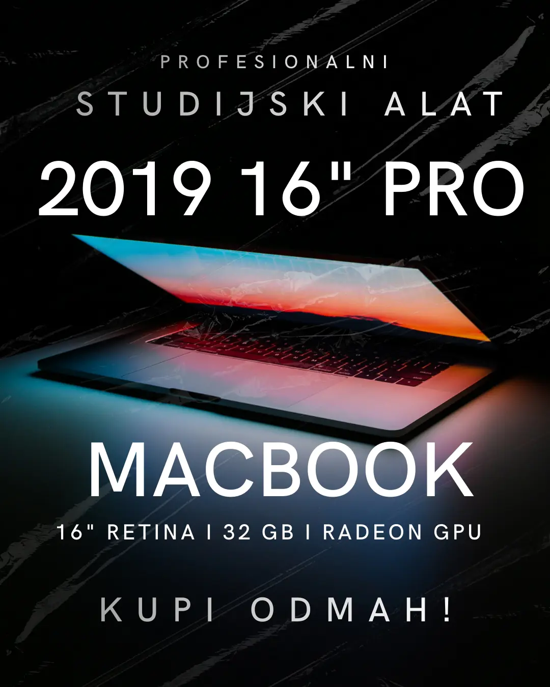Apple Macbook Pro 16 Retina 2019
Apple Macbook Pro 16 Retina 2019 Space Gray — i7 · 32GB · 512GB NVMe · Retina