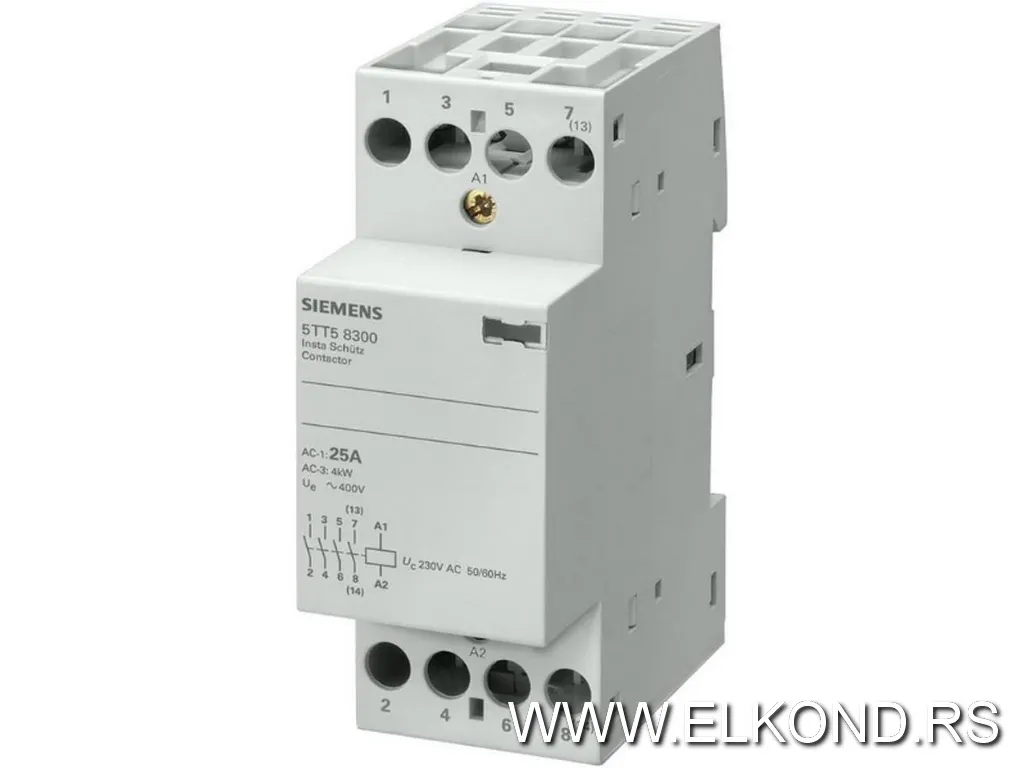 Kontaktor 25A 230V SIEMENS 5TT5 8300