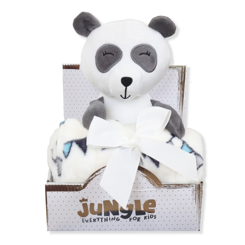 JUNGLE SET PLIŠANA IGRAČKA + ĆEBENCE PANDA 216