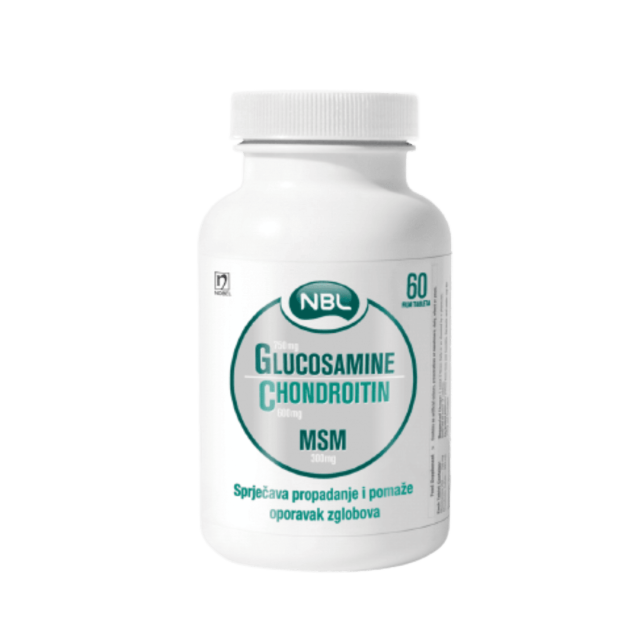 GLUCOSAMINE CHONDROITIN MSM 60 TABLETA