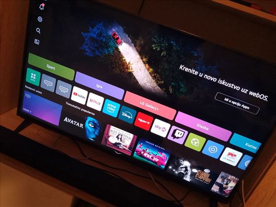 LG tv 43 nano80a3b kao nov kupljen u gigatronu pre