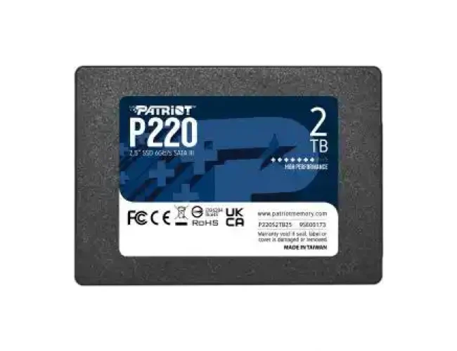Patriot P220S2TB25 SSD disk - 2TB , 2.5" SATA3, 550MBps