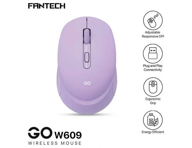 Fantech GO W609 bežični miš ljubičasti