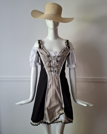 Alpin dirndl vintage haljina XS 34