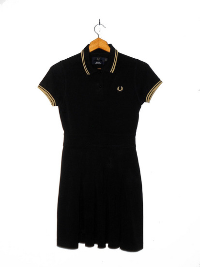 Vintage Fred Perry pleated pique tennis haljina