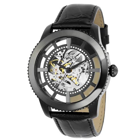 INVICTA SAT 22572 VINTAGE MEN 45MM STAINLESS STEEL BLACK BLACK DIAL JSD-006ZY AUTOMATIC