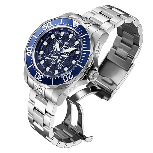 SAT INVICTA DALLAS COWBOYS LIMITED EDITION 47MM AUTOMATIC SA METALNOM NARUKVICOM I PLAVIM BROJCANIKOM