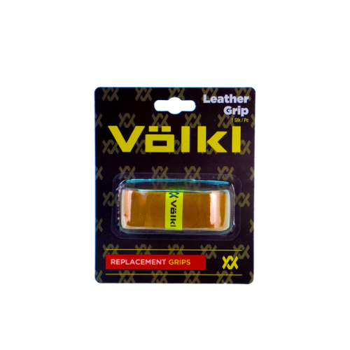 VOLKL GRIP LEATHER REPLACEMENT GRIP 1PACK LIGHT BROWN