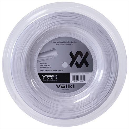 VOLKL ZICA ZA REKET V-TORQUE TOUR 16G/1.30MM REEL/200M WHITE
