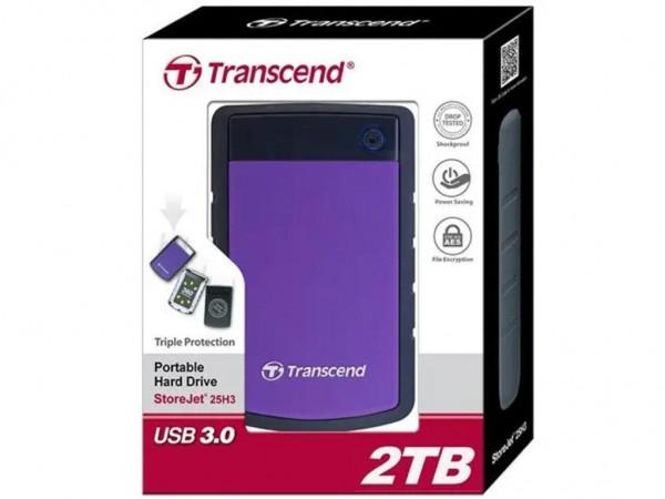Hard disk TRANSCEND TS2TSJ25H3P eksterni2TB2.5''USB 3.0ljubicasta' ( 'TS2TSJ25H3P' )