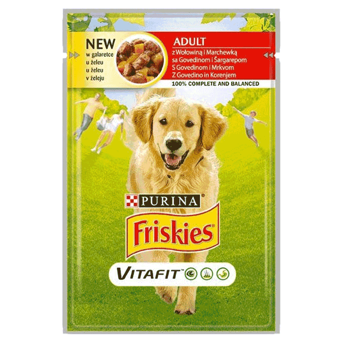 Friskies Dog Govedina i Šargarepa, 85 g