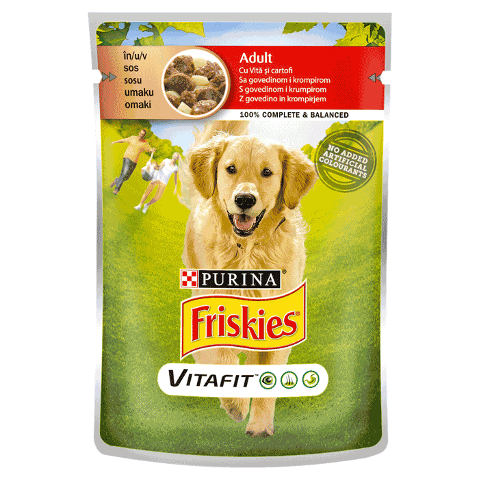 Friskies Dog Govedina i Krompir, 85 g