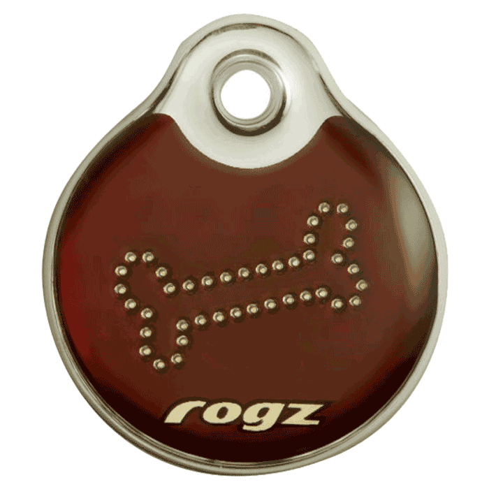 Rogz ID privezak za pse Bronze Bone, S