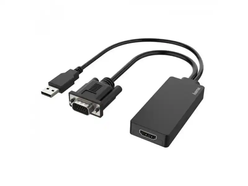 Adapter konverter VGA-USB – HDMI Hama 200342 M/|Ž