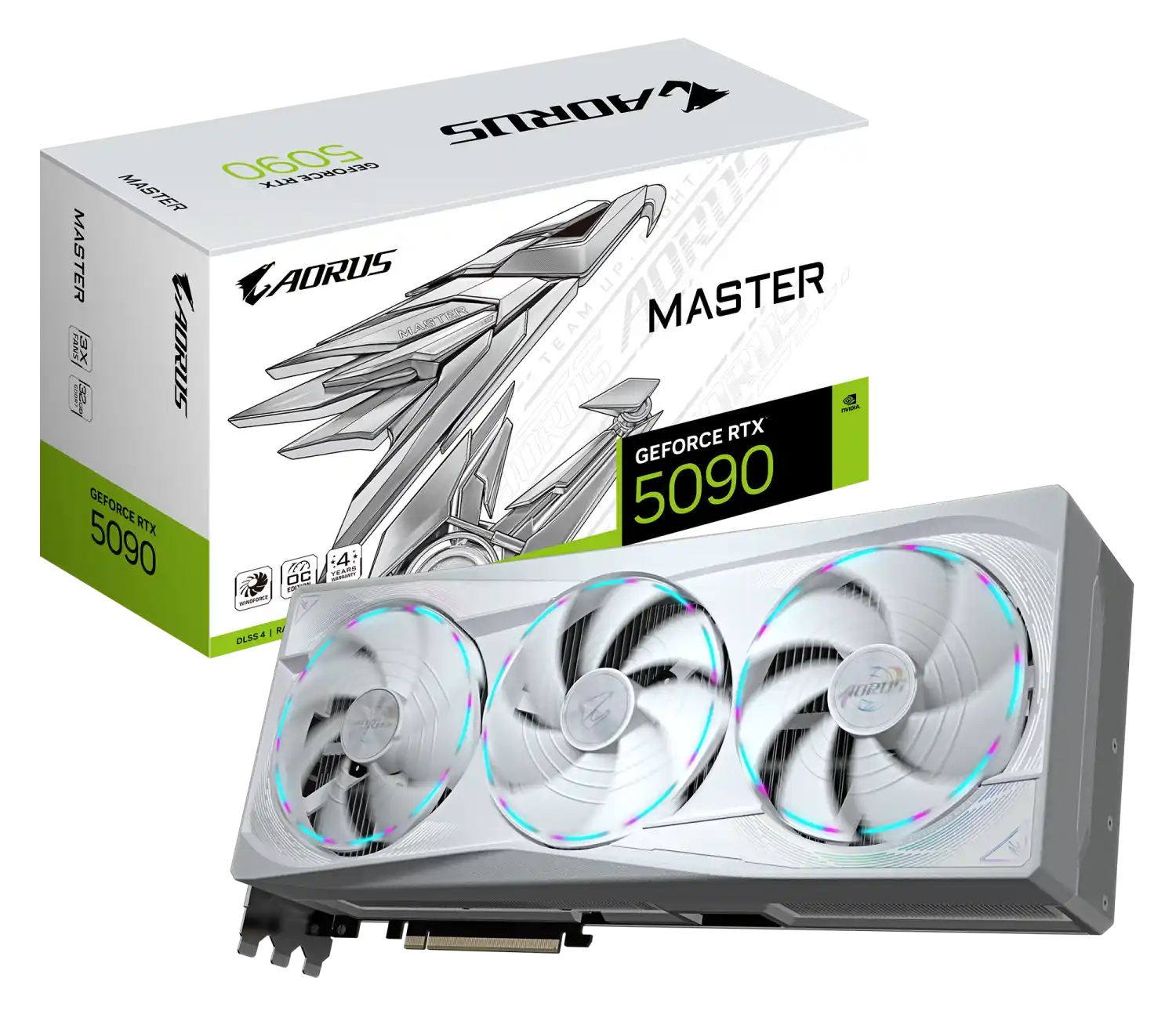 Graficka karta GIGABYTE AORUS GeForce RTX 5090 MASTER ICE 32GB