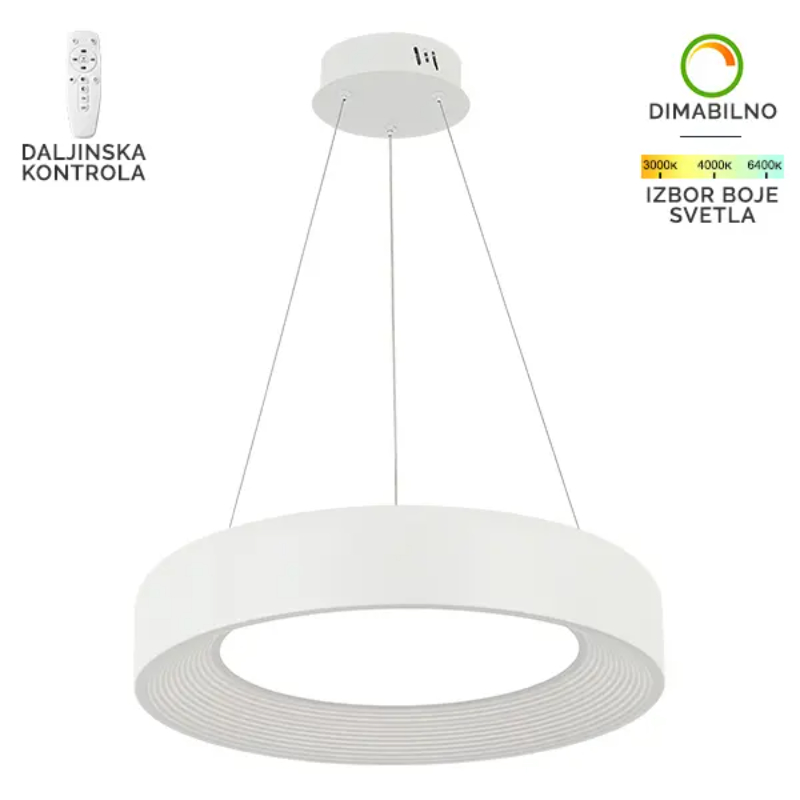 LED viseća lampa F2096-67V WH FORMA