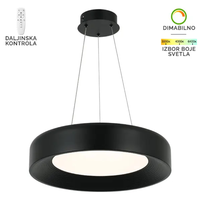LED viseća lampa F2096-67V BK FORMA