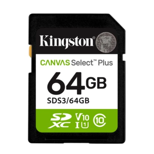 Micro SD Card 64B Kingston SDS3/64GB class 10 100MBs