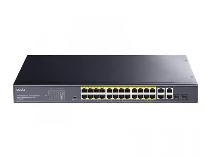 Svič 10/100/1000 24-port Cudy GS1028PS2 PoE+/2 SFP ports 300W
