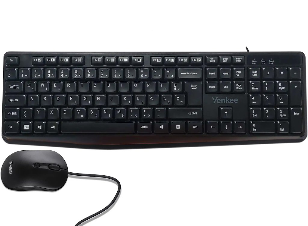 Tastatura + miš Yenkee YKM 1007 YU Crni