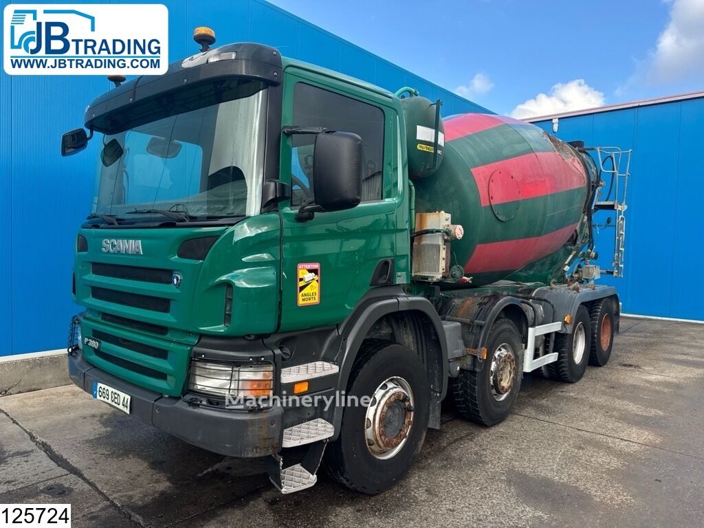 Scania P 380 EURO 4, Cifa 9m3, Steel suspension, Manual kamion s mešalicom za beton