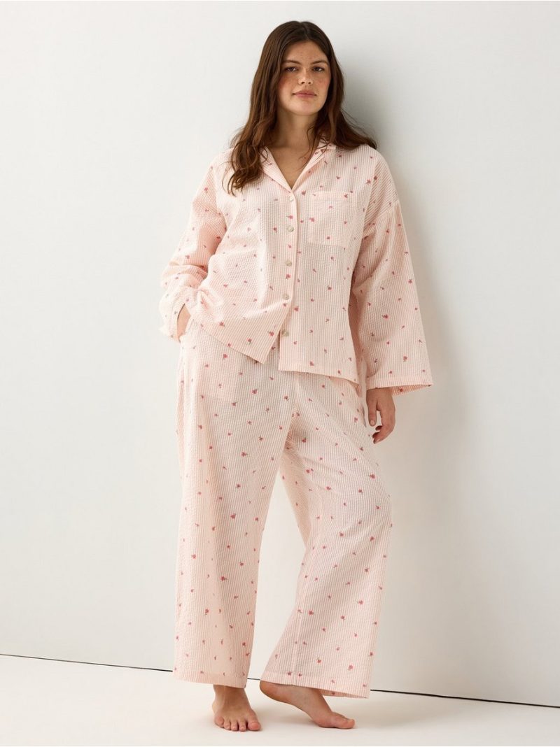 Pidžama donji deo – Pyjama trousers in seersucker
