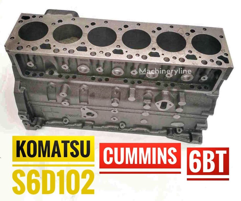 Bloc Motor Komatsu S6D102 Cummins 6BT blok cilindara za građevinske mašine