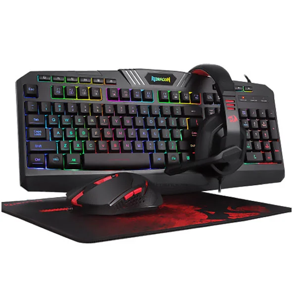 4 in 1 Combo S101-BA-2 Keyboard, Mouse, Headset & Mouse Pad