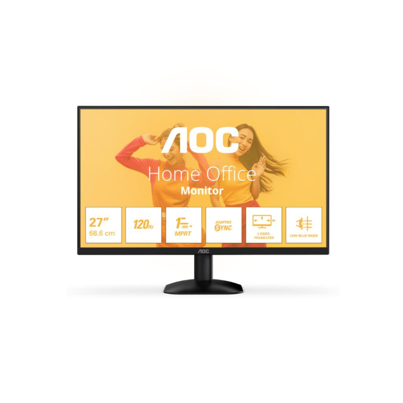 Monitor AOC 27B35HM 27"/VA/1920x1080/100Hz/4ms GtG/VGA,HDMI/Adaptive Sync/VESA/Crna
