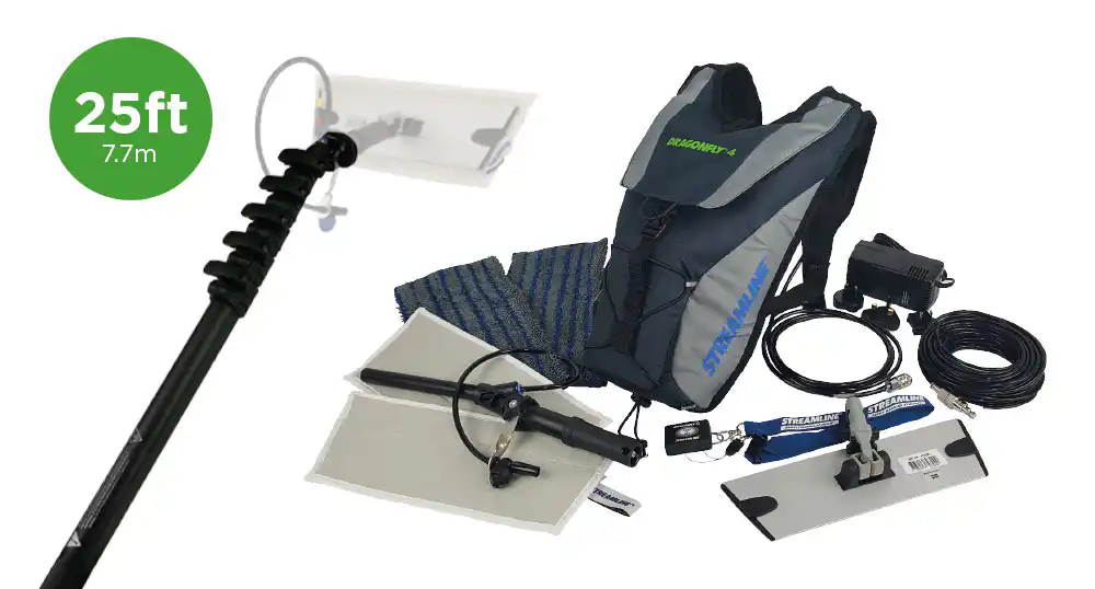 Dragonfly sistem za čišćenje unutrašnjih prozora – (baterija i pumpa) OVA8 komplet set