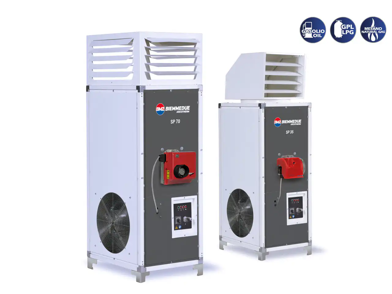 Industrijski indirektni Grejač BIEMMEDUE SP 70 | Dizel | Prirodni gas (G20) | TNG-LPG (G31) | 70kW
