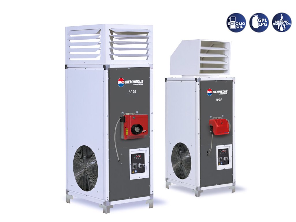 Industrijski indirektni Grejač BIEMMEDUE SP 110 | Dizel | Prirodni gas (G20) | TNG-LPG (G31) | 110kW