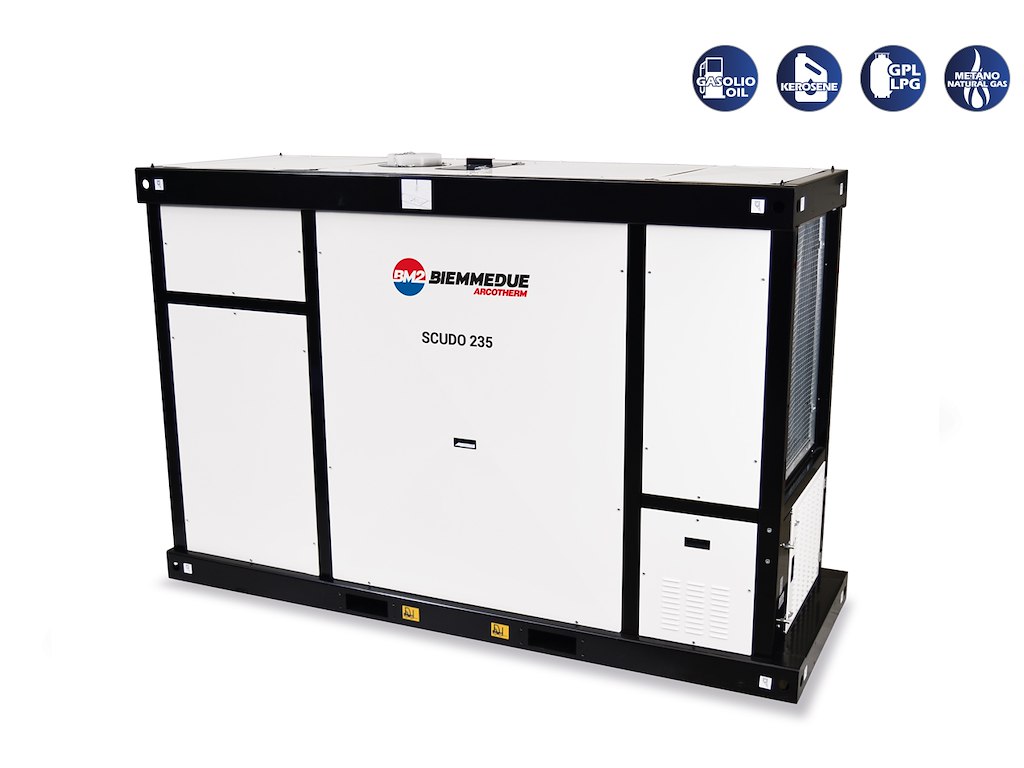 Industrijski indirektni Grejač BIEMMEDUE SCUDO 235 T | Dizel | Prirodni gas | TNG-LPG | 235kW