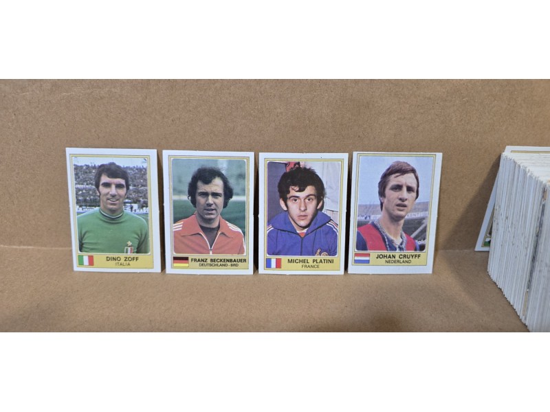 Evro fudbal 76/77 panini-decije novine full set ludilo