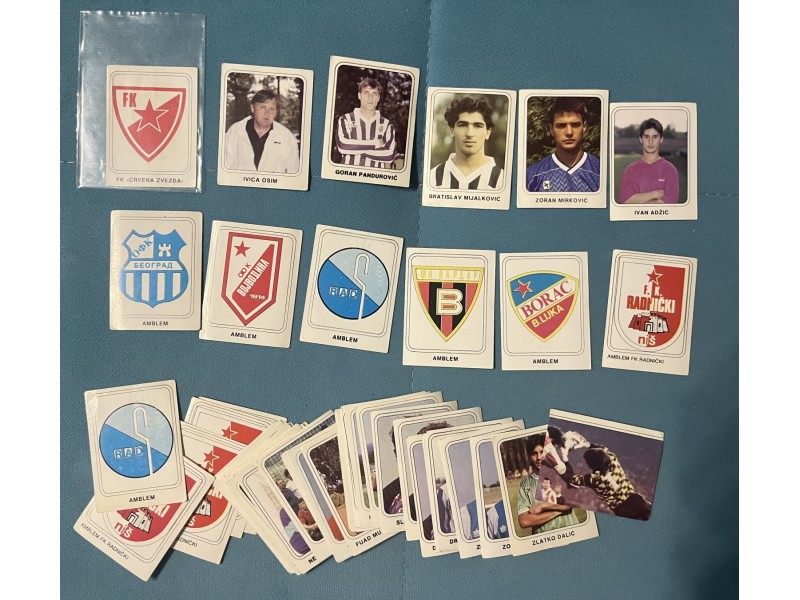 Fudbal 91-92 - lot 56 slicica