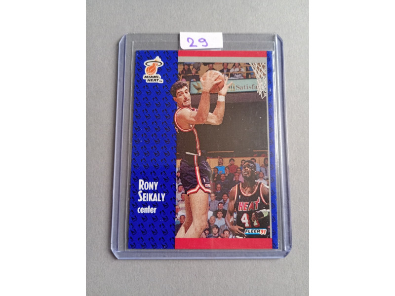 29. FLEER NBA 1991 -RONY SEIKALY