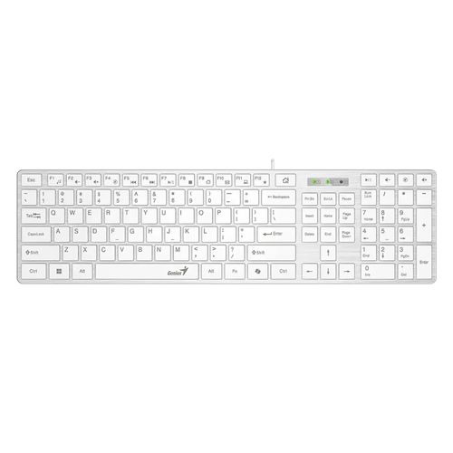 Genius SlimStar 126 USB US Bela tastatura