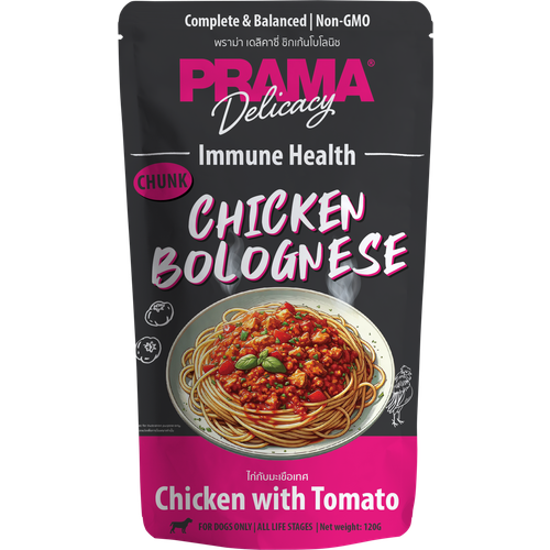 Prama DOG Delicacy IMMUNE HEALTH Pileći Bolognese sos 12 x 120 g